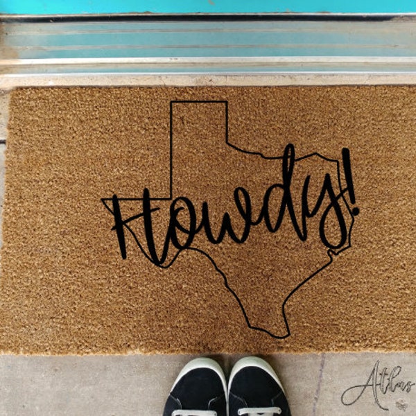 Texas Doormat - Etsy