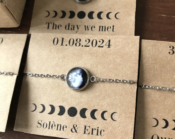 Birth Moon Bracelet, Moon Phases Bracelet, Moon Phase, Solar System ...