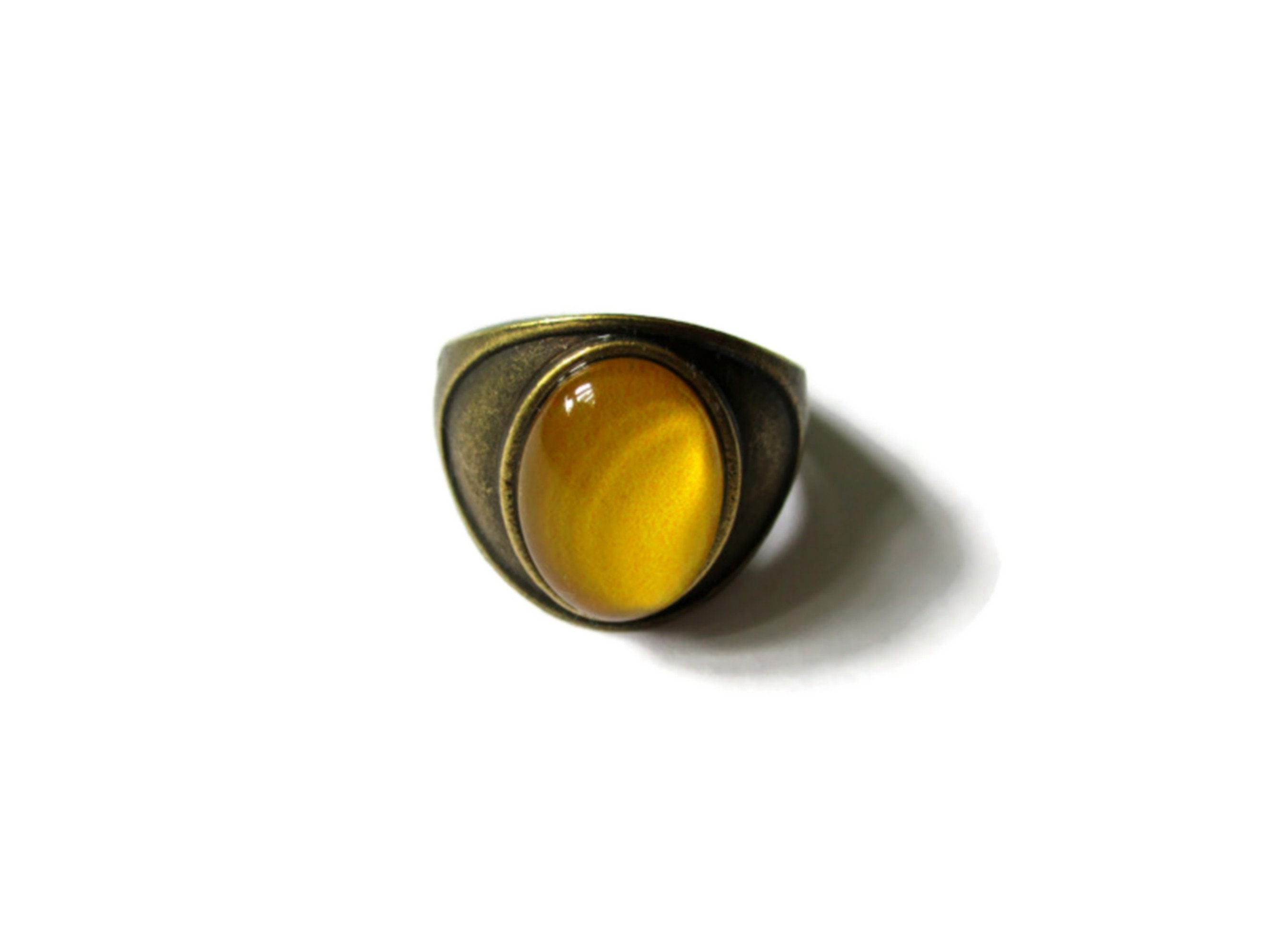 Mustard RING Yellow Jewelry Statement Ring Bohochic Ring - Etsy UK