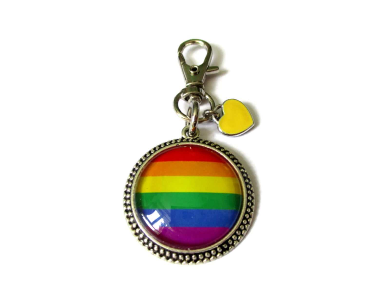 Lgbt Keychain Lgbt Pride Keychain Rainbow Keychain Gay Etsy