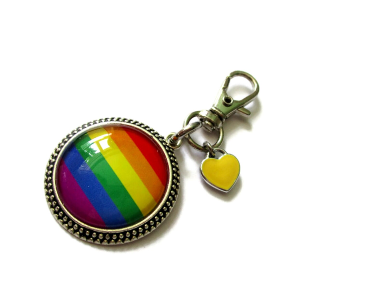 LGBT Keychain LGBT Pride Keychain Rainbow Keychain Gay - Etsy