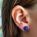 DARK BLUE Stud Earrings, Blue Earrings, Statement Studs, Night Sky ...