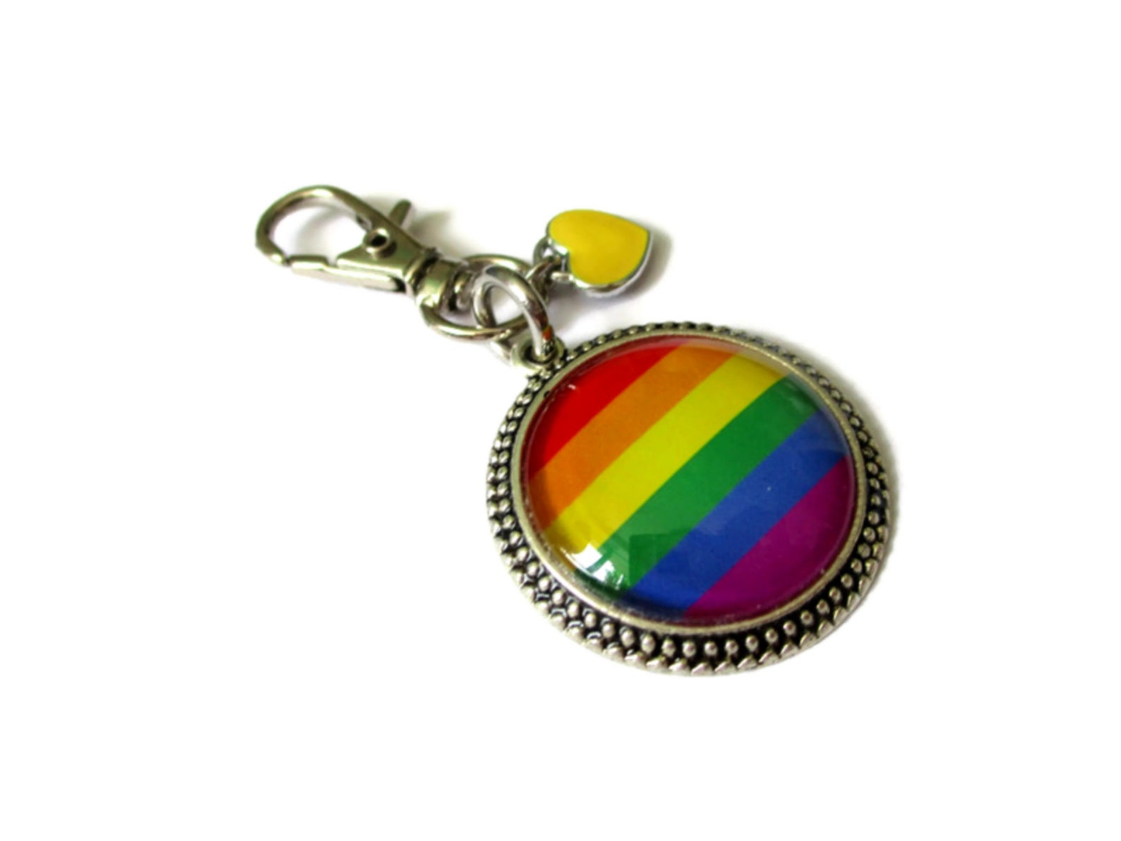 LGBT Keychain LGBT Pride Keychain Rainbow Keychain Gay | Etsy