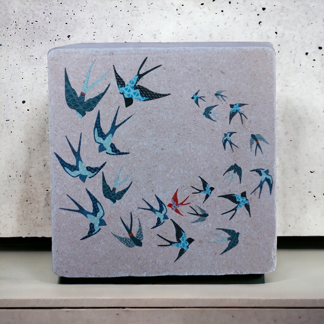 Tile Swallow Flock 10 Cm X 10 Cm - Etsy