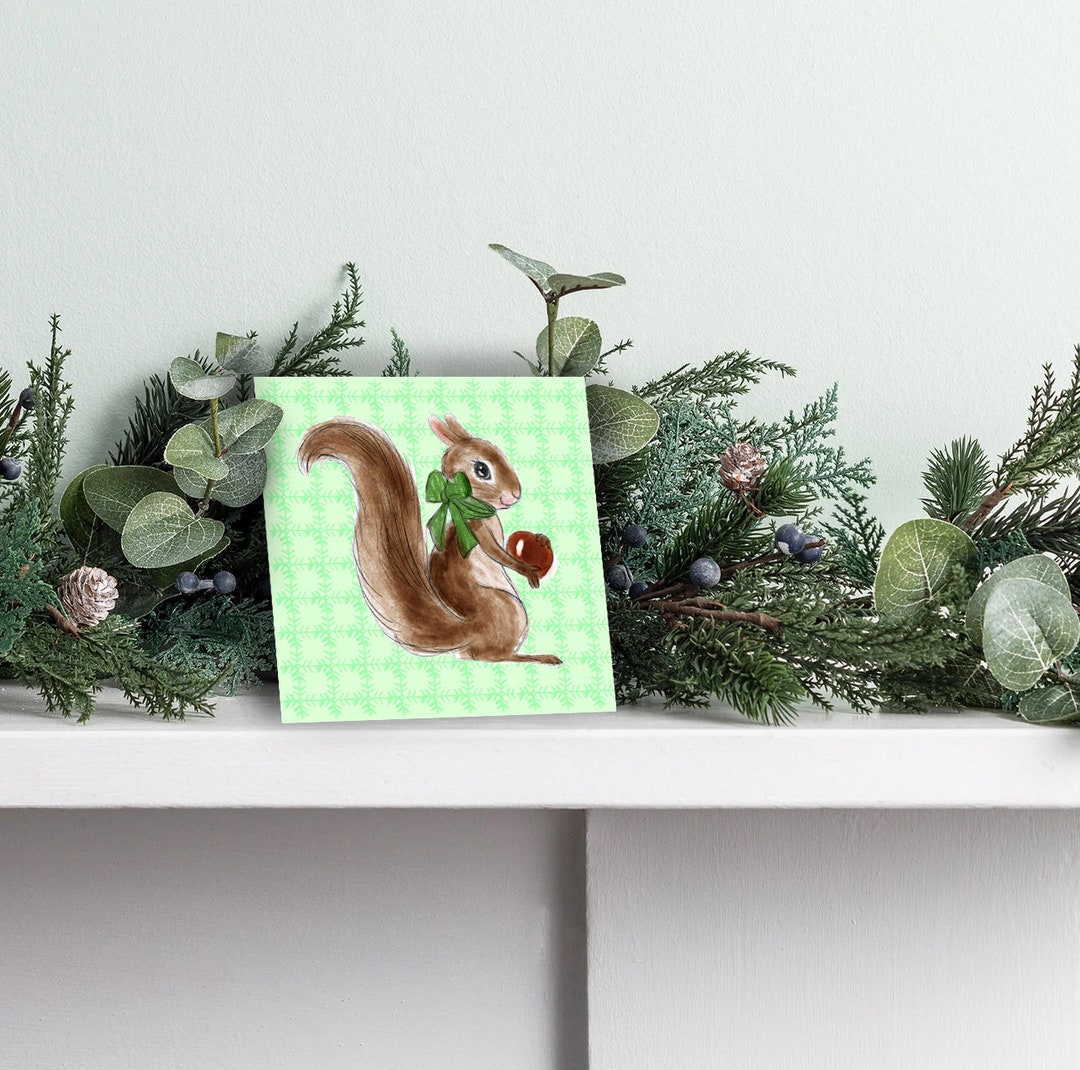 Squirrel Tile 10 Cm X 10 Cm - Etsy