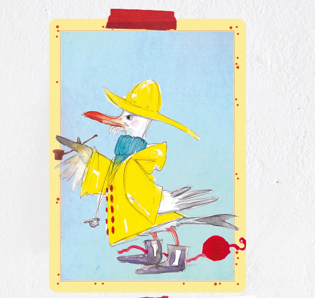 Postcard Captain Seagull - Etsy