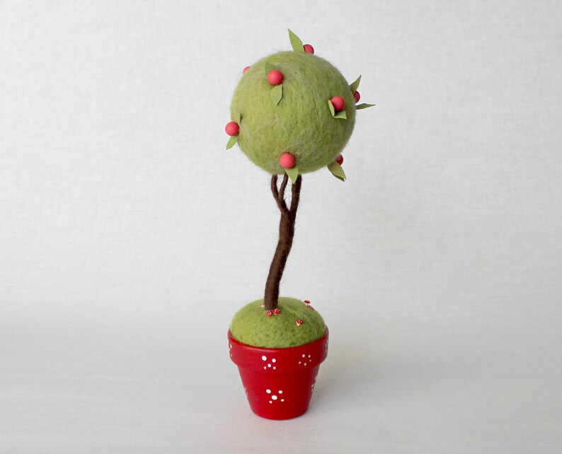Topiary in Felt, With Apples, Very Romantic - Etsy