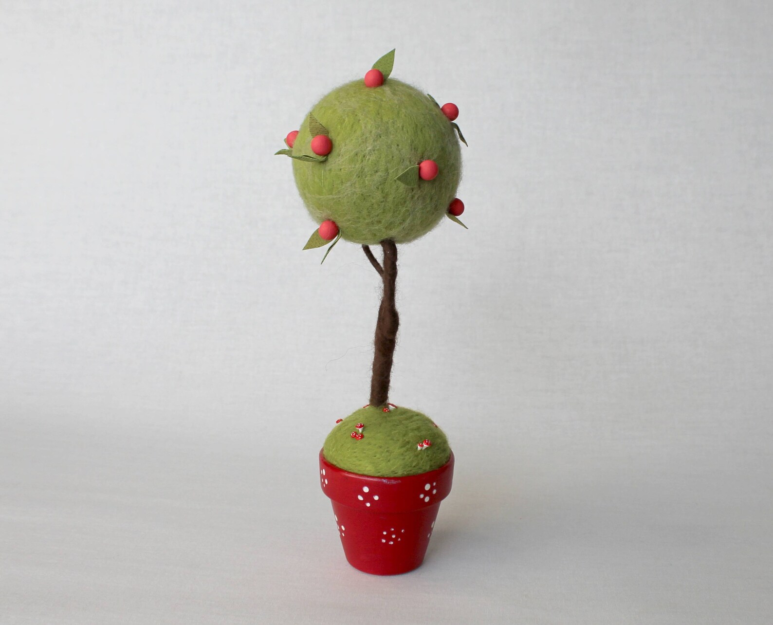 Topiary in Felt, With Apples, Very Romantic - Etsy