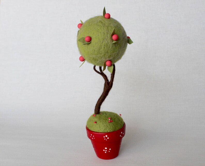 Topiary in Felt, With Apples, Very Romantic - Etsy