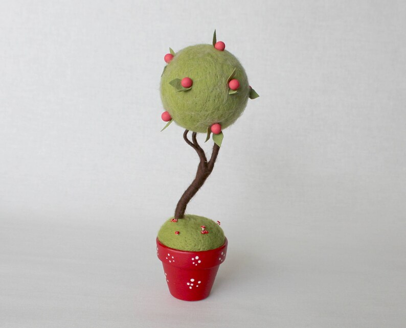 Topiary in Felt, With Apples, Very Romantic - Etsy