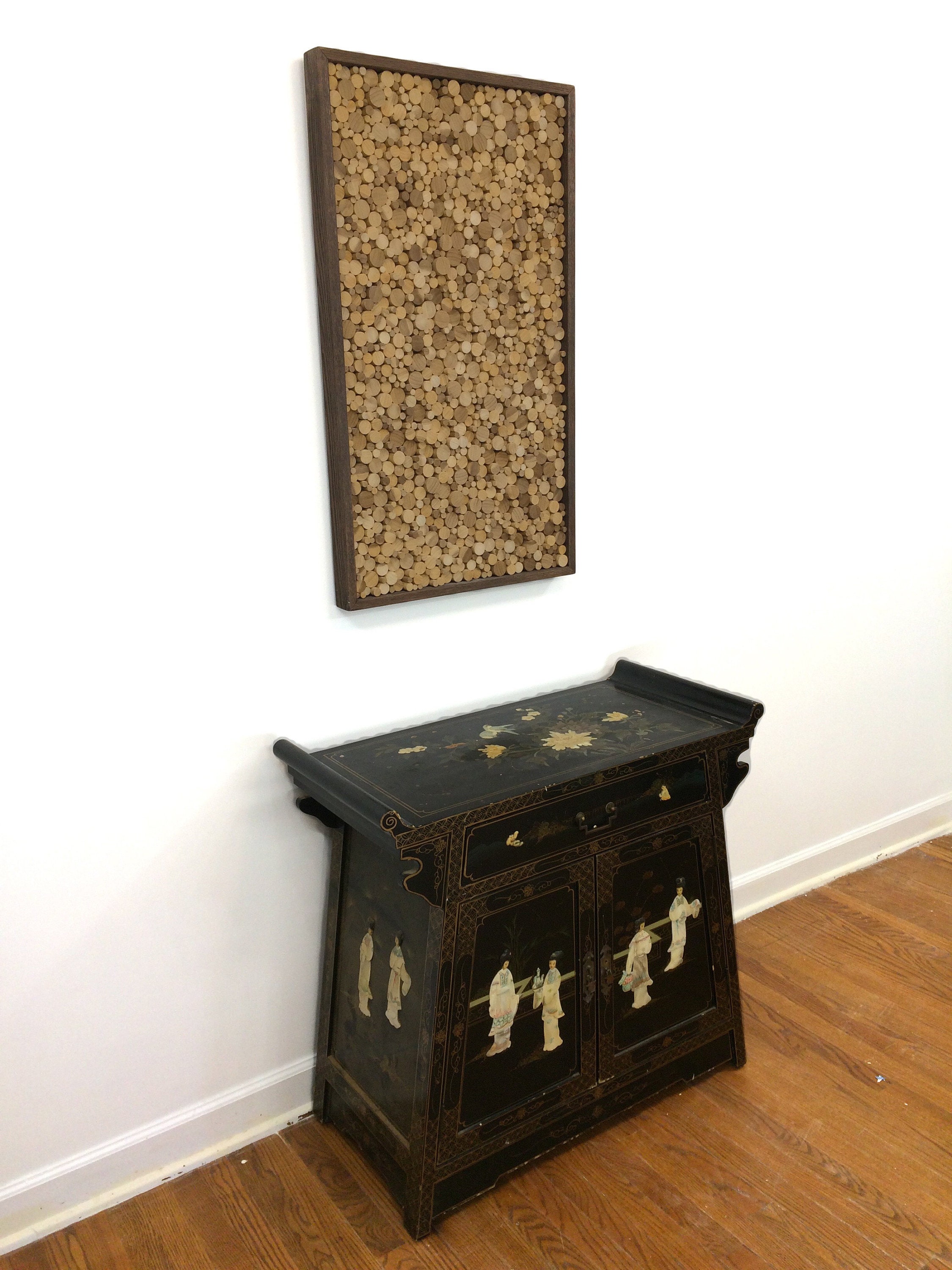 Wood wall art POPLAR TAMED 36x20 wood wall | Etsy