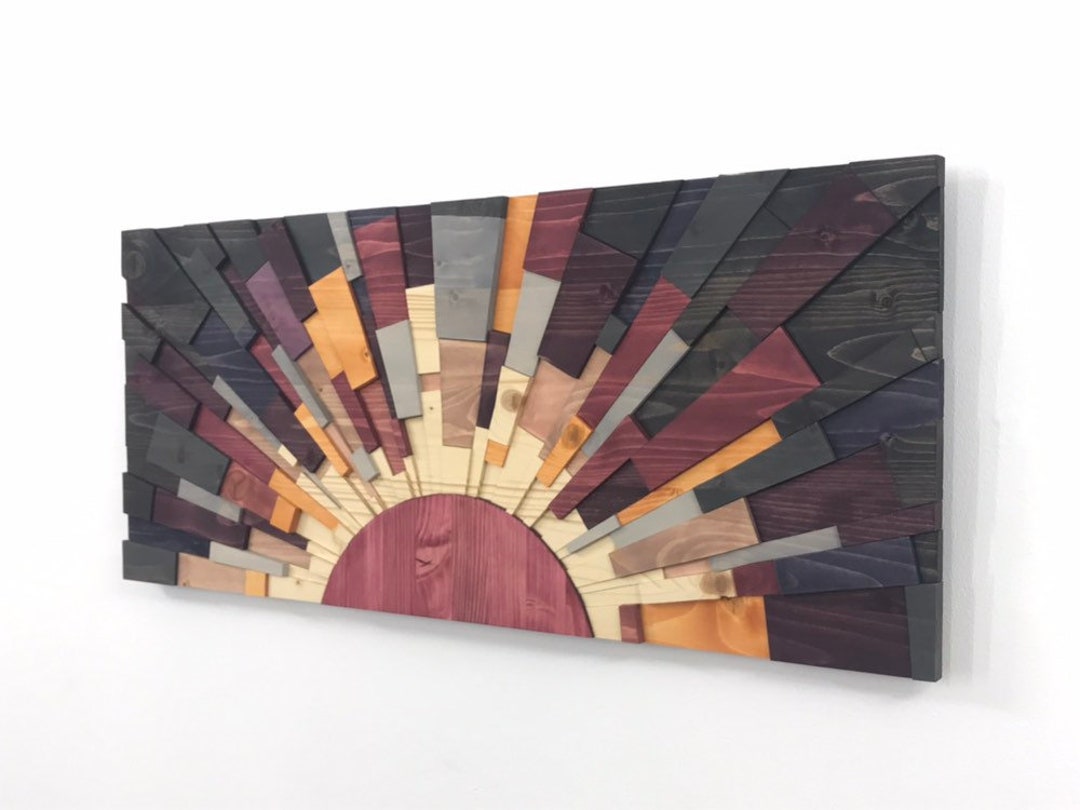 Rise From the Darkness: 35x15 Modern Wood Wall Art by Jeremy Gould - Etsy