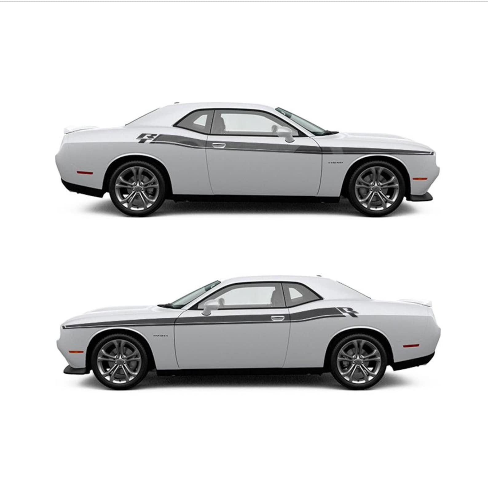 Road & Track Side Racing Stripes Fits Dodge Challenger RT 2015 to 2023 ...