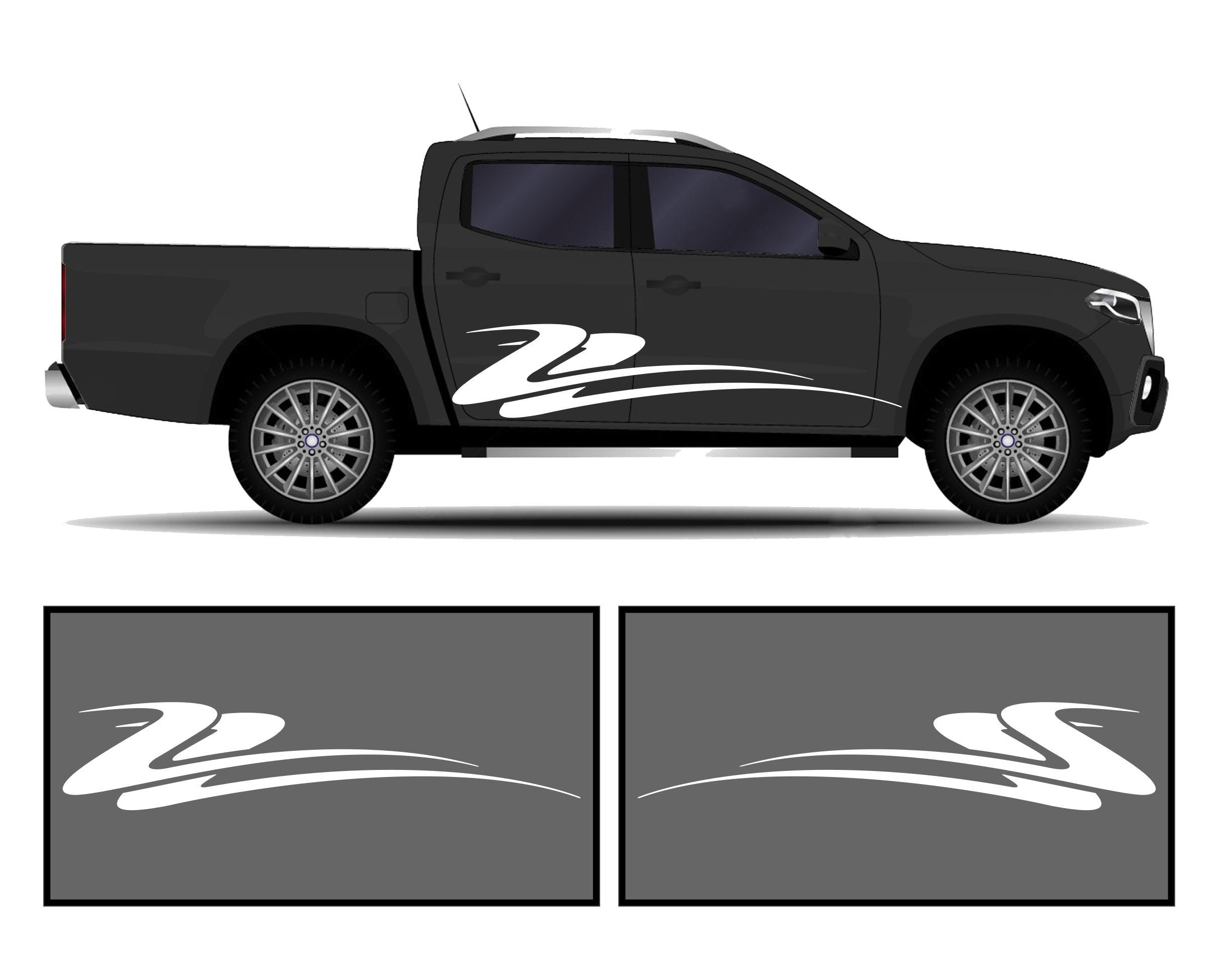 Rocker Panel Livery Self Healing Vinyl Side Graphics #007 Fits All ...