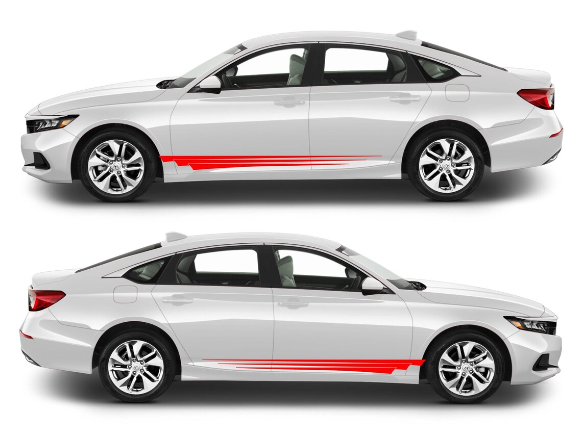 Rocker Panel Livery Self Healing Vinyl Side Graphics #002 Fits All 4 ...