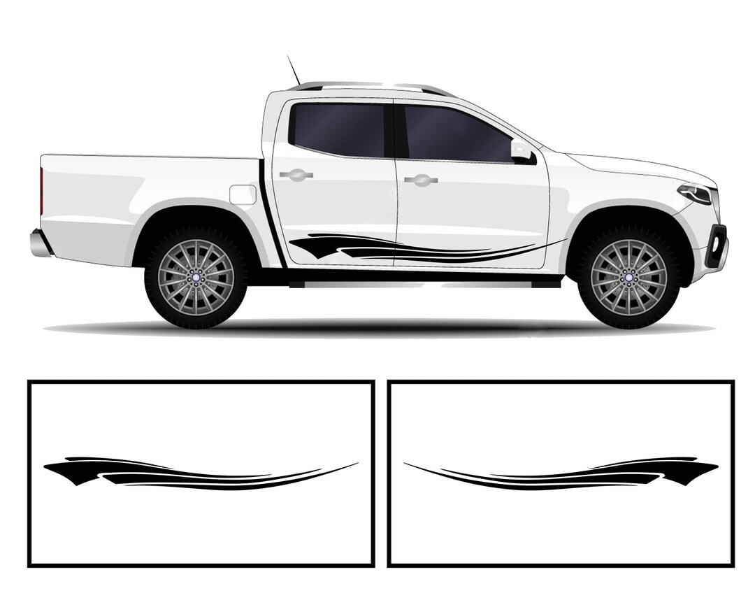Rocker Panel Livery Self Healing Vinyl Graphics 001 Fits All Trucks 4 ...