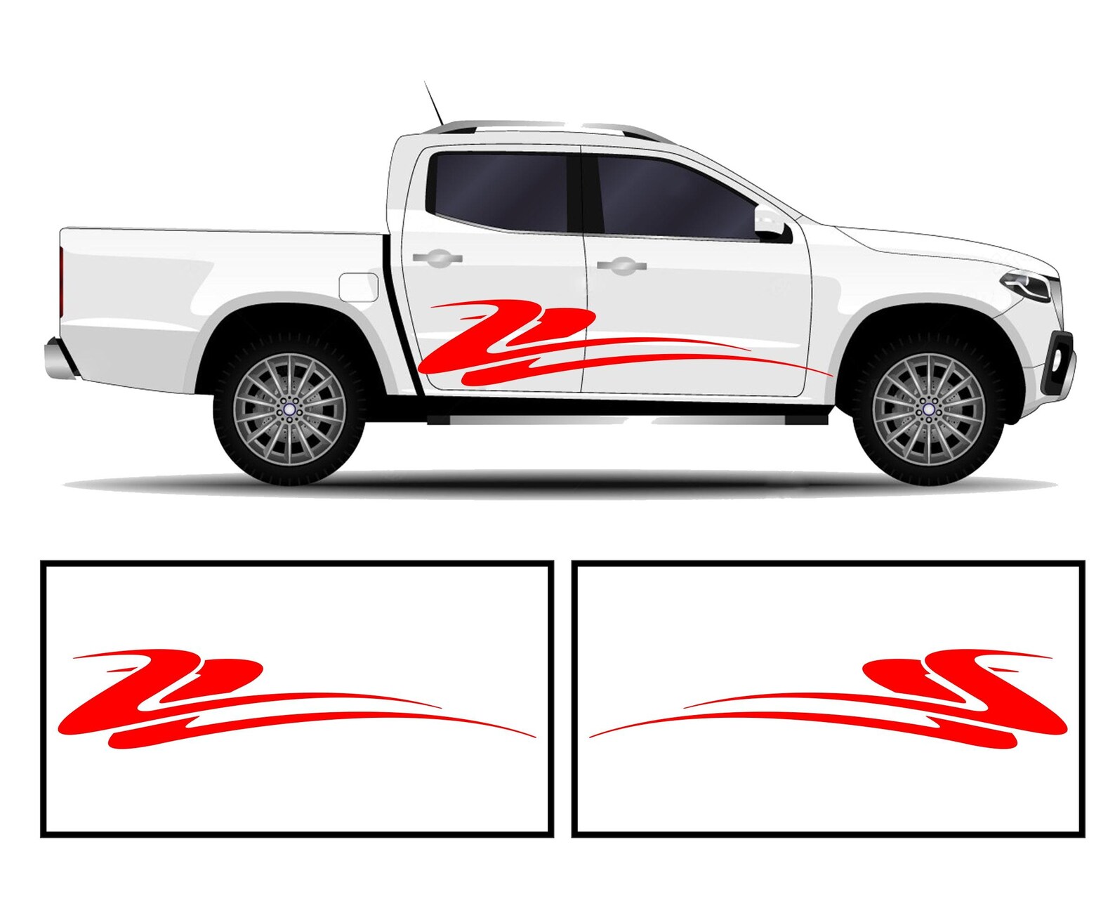 Rocker Panel Livery Self Healing Vinyl Side Graphics #007 Fits All ...