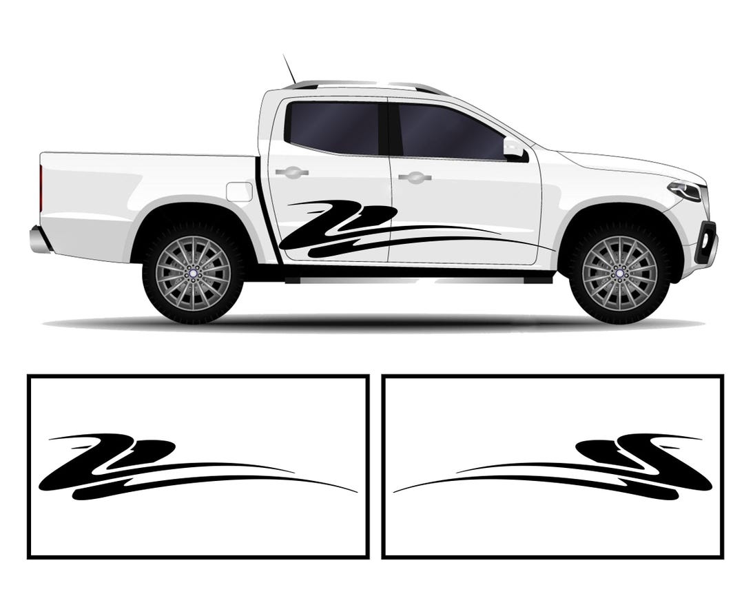 Rocker Panel Livery Self Healing Vinyl Graphics 007 Fits All Trucks 4 ...