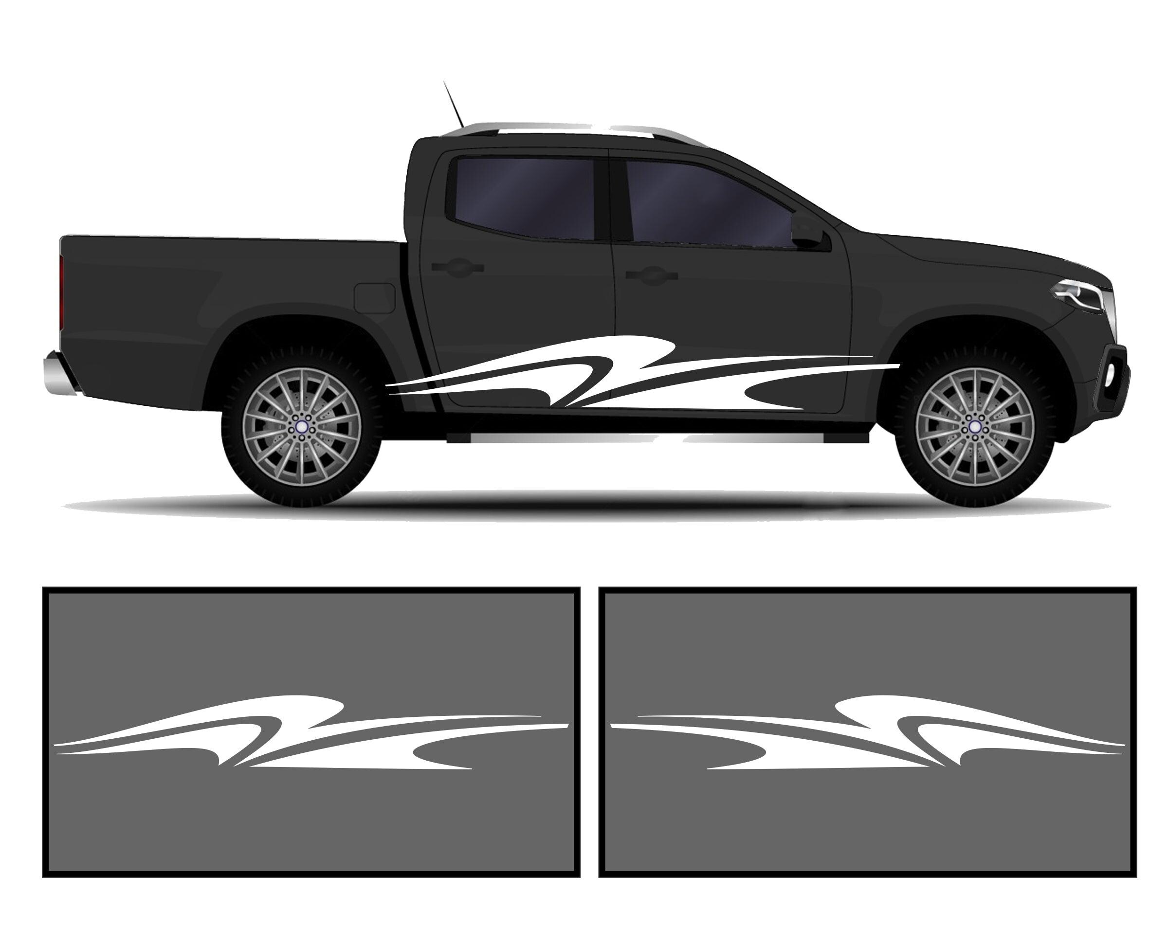 Rocker Panel Livery Self Healing Vinyl Side Graphics #008 Fits All ...