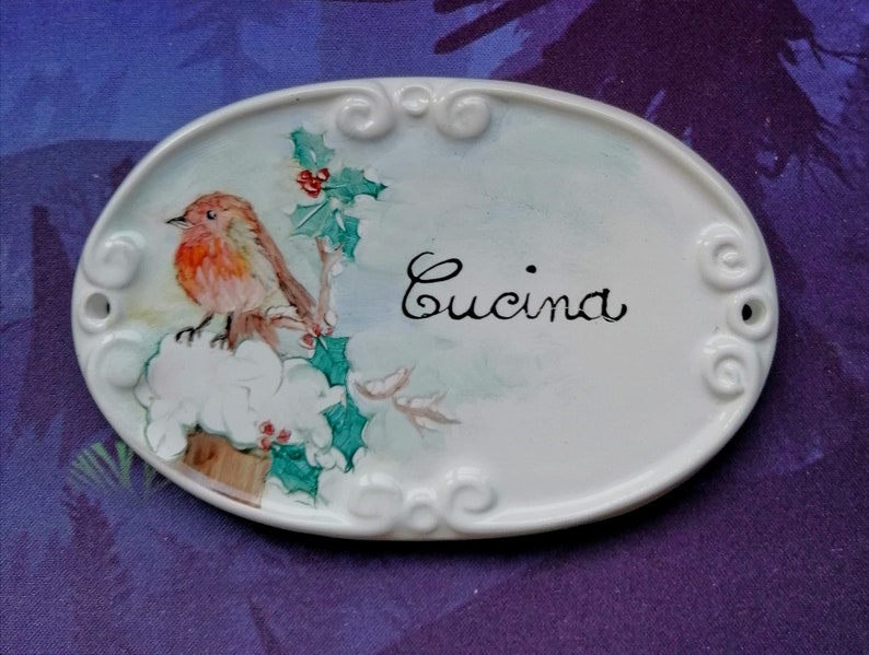 Plate, Plate, Ceramic Oval, Outside the Door, Customizable Hand-painted ...