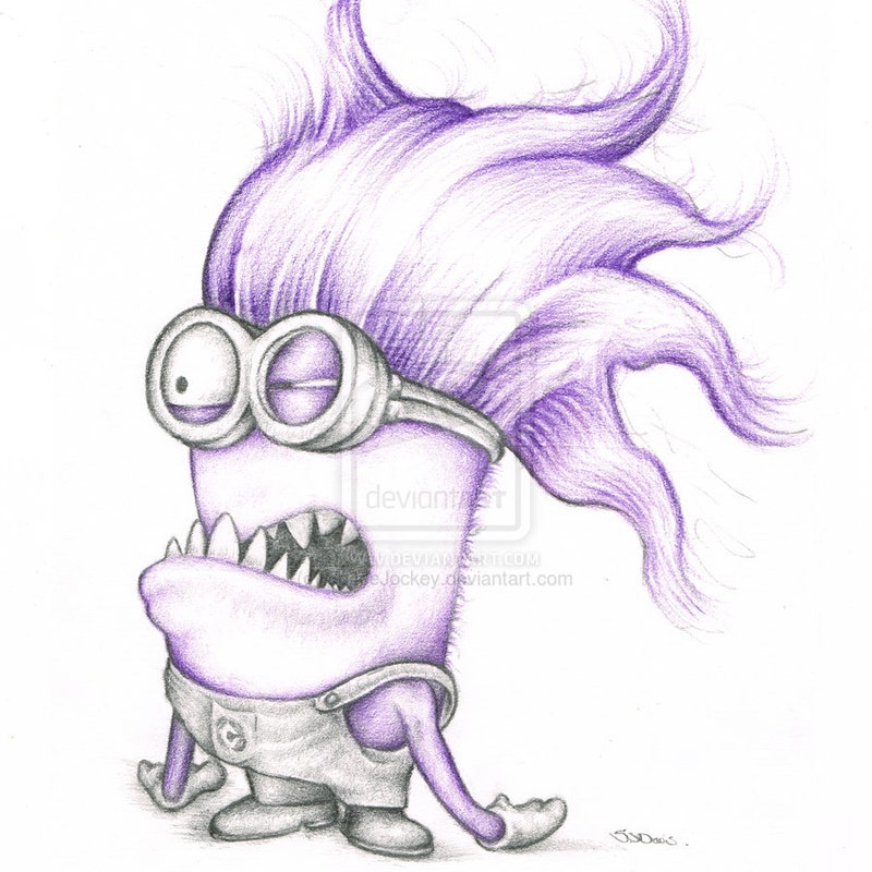 Purple Minion - Etsy