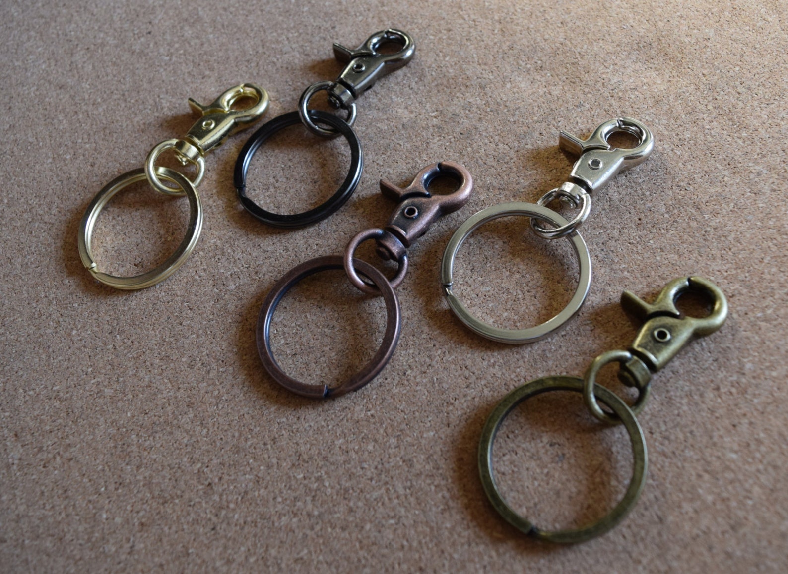 1 1/4 Large Key Chain Swivel Hooks W/ Split Rings Heavy - Etsy