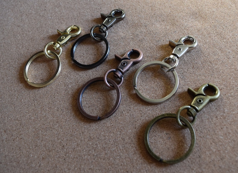 1 1/4 Large Key Chain Swivel Hooks W/ Split Rings Heavy - Etsy