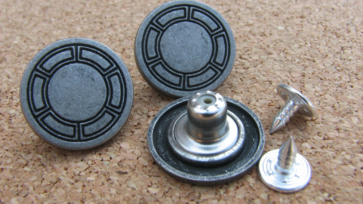 Button Stud 20mm Gun Metal Shank Rivet Tacks - Etsy