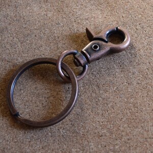 1 1/4" Large Key Chain Swivel Hooks W/ Split Rings Heavy Duty Metal ...