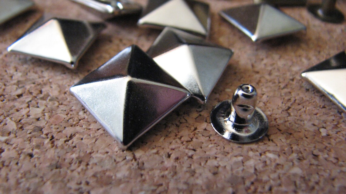 Pyramid Square Rivets Antique Brass Nickel Gun Metal DIY - Etsy