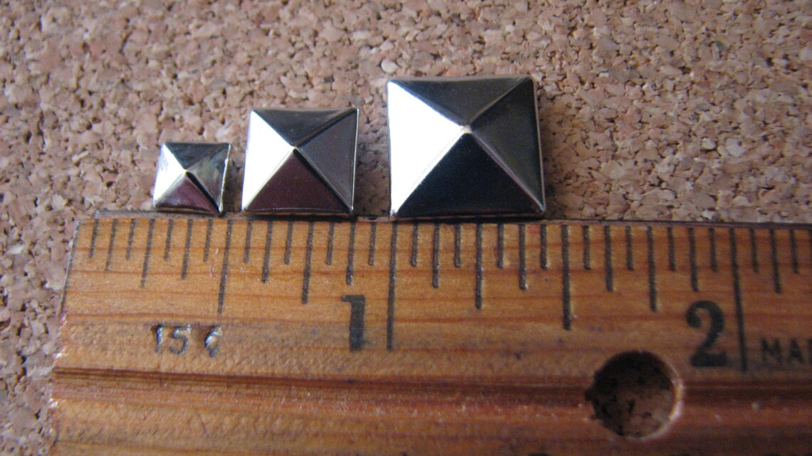 Pyramid Square Rivets Antique Brass Nickel Gun Metal DIY - Etsy