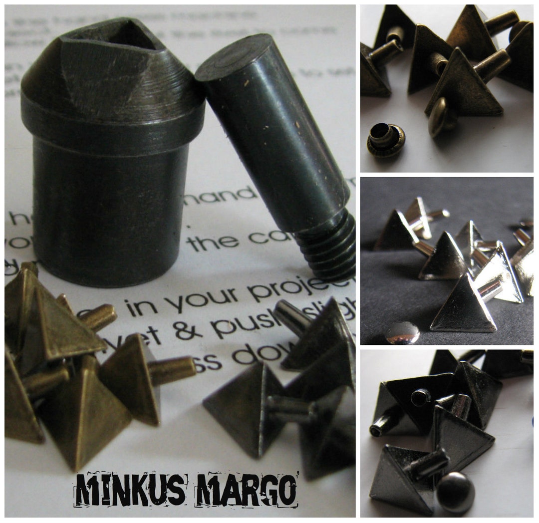 9mm Triangle Spike Rivet Die Mold for Hand Press Machine Setter ...
