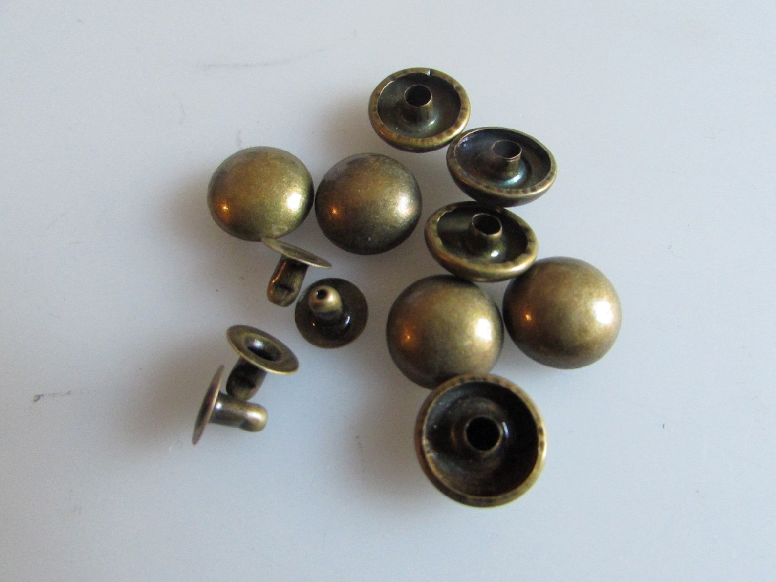 Dome Rivets Antique Brass Nickel Gun Metal DIY 7mm 9mm - Etsy