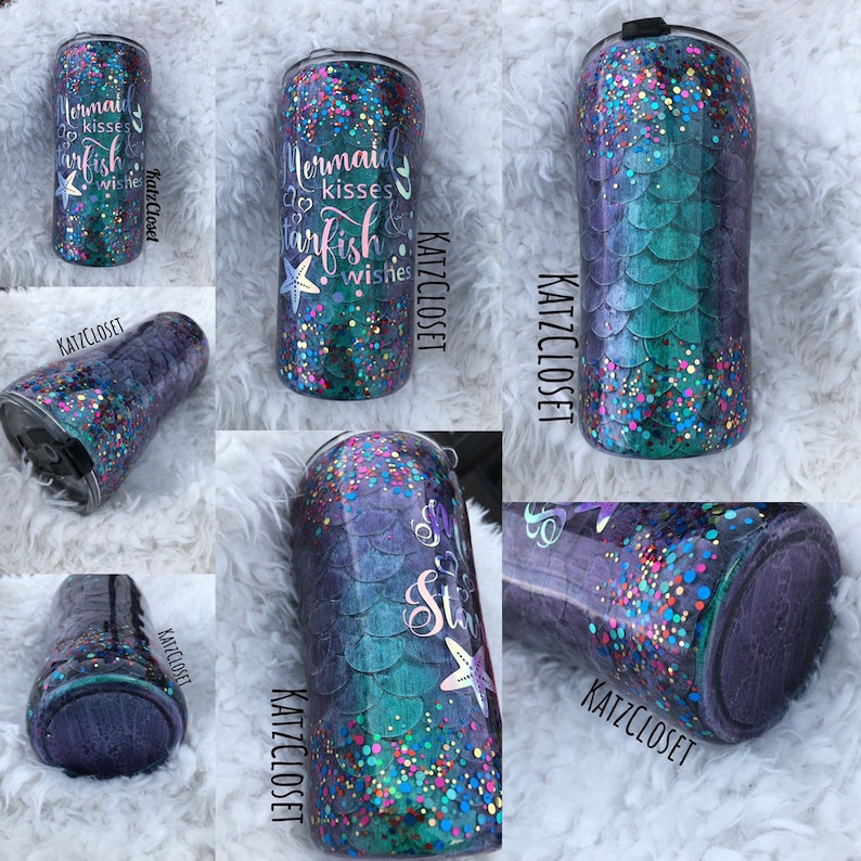 Mermaid Scale Tumbler Mermaid Tumbler Mermaid Cup - Etsy