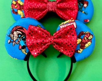 Avengers Inspired Mouse Ears, Heroes Mouse Ears, Marvel Inspired Mouse ...