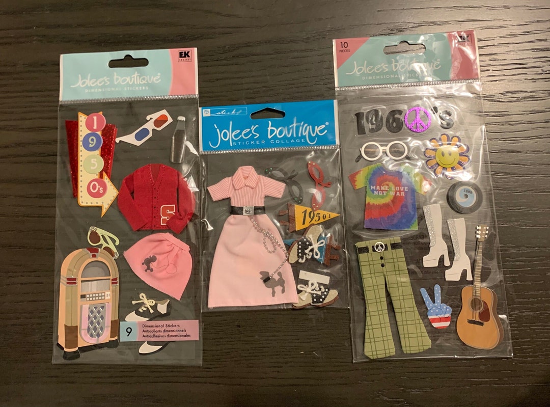 Jolee's Boutique Stickers - Decades, 60s, 50s, Poodle Skirt, Grease ...