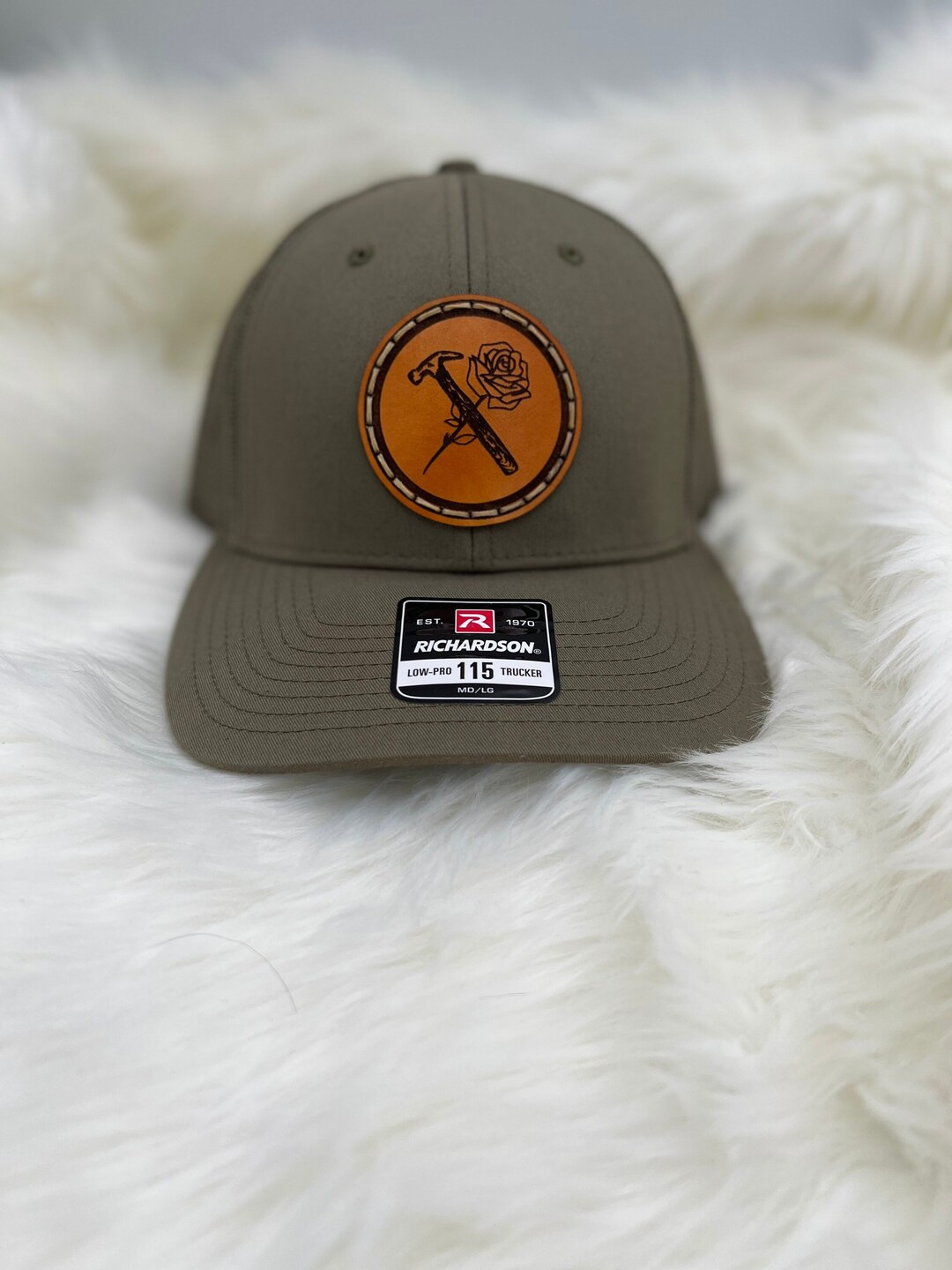 Custom Richardson 115 Leather Patch Hat | Richardson 115 Low Profile ...