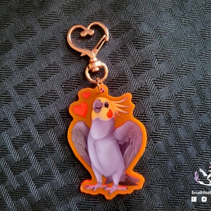 Heartwings Acrylic Keychain - Etsy