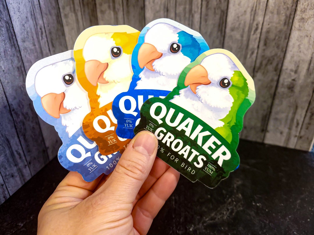 Quaker Groats Sticker Weatherproof - Etsy