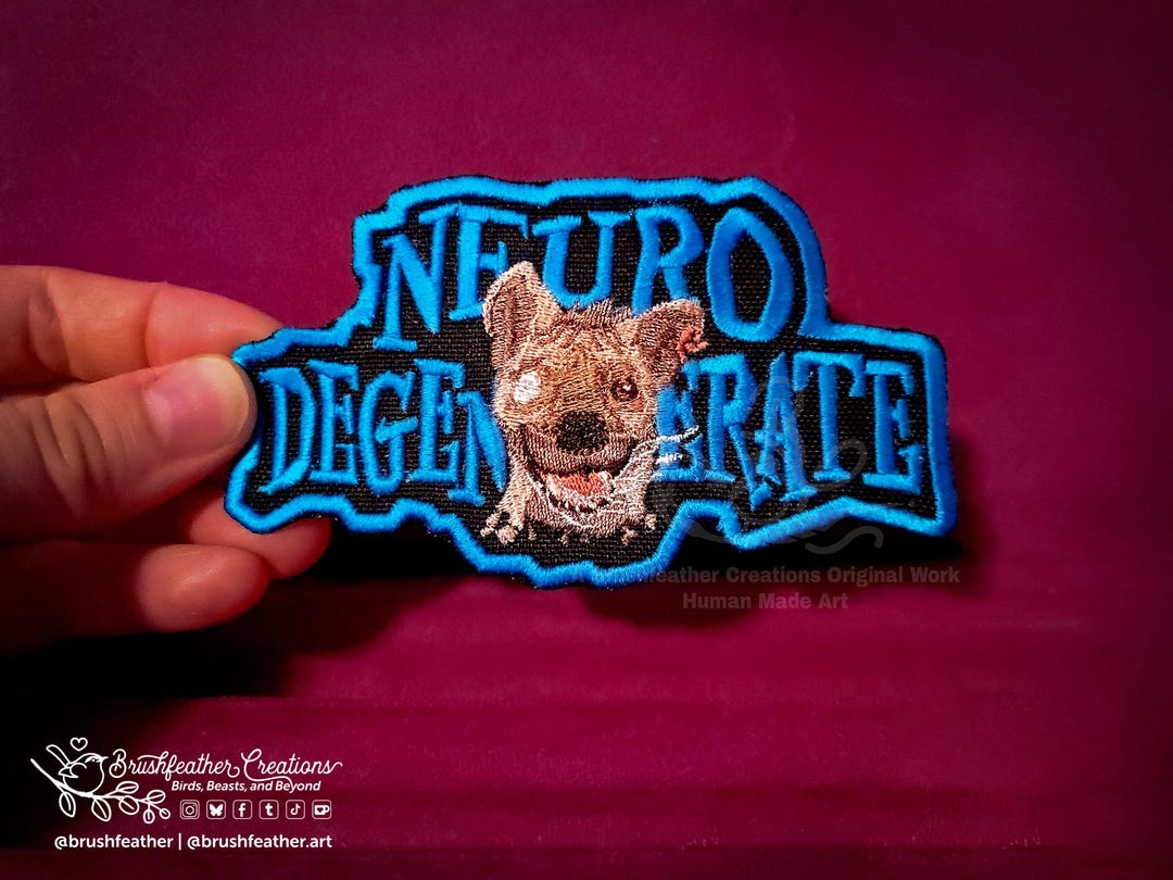 Neurodegenerate 4.5 Hyena Patch - Etsy UK