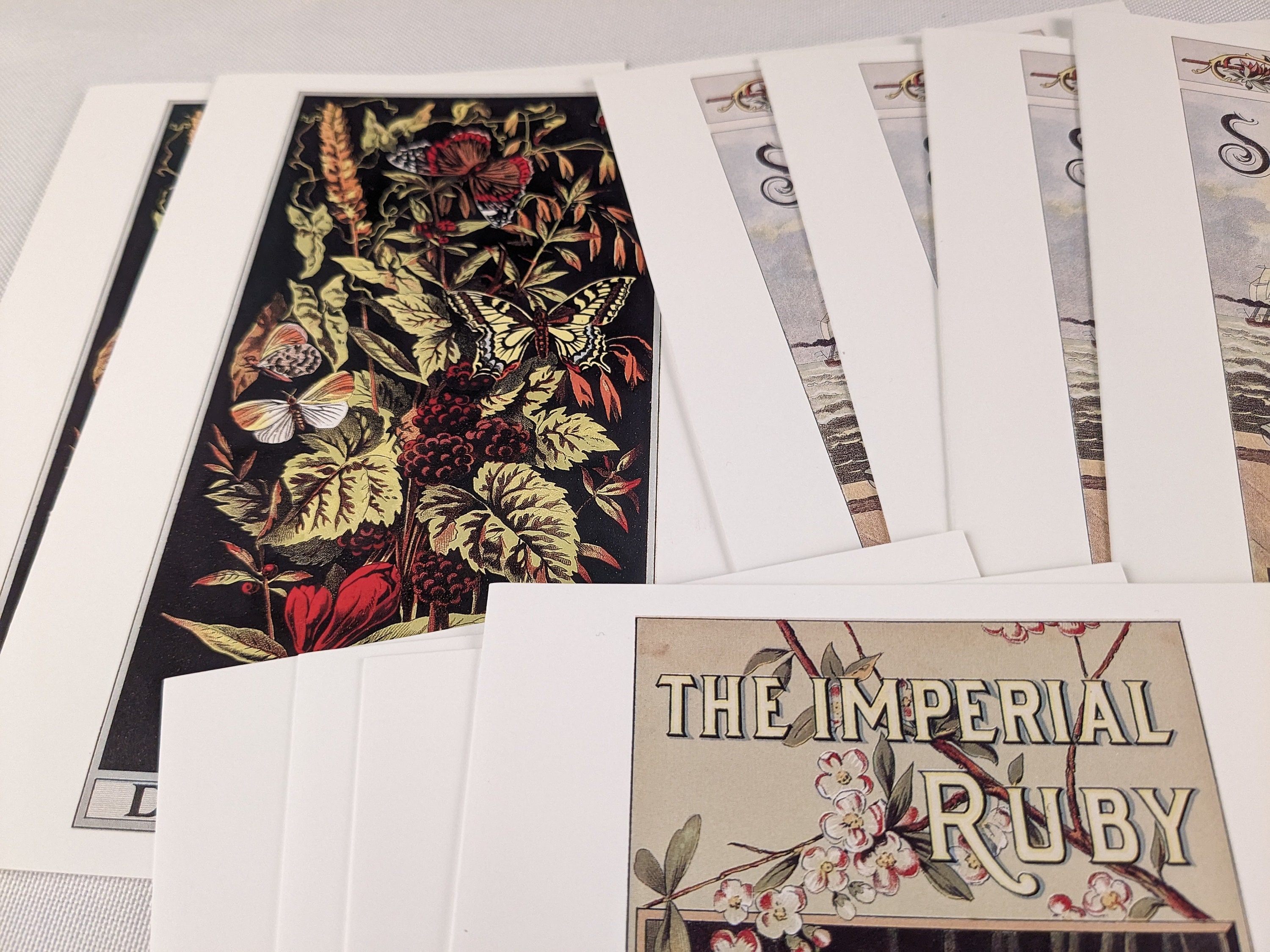 Vintage "the Art of Tobacco Labels" Notecards - Etsy