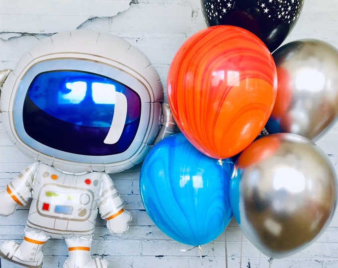 Astronaut Foil Balloon 37 Tall 11 Chrome Balloons - Etsy