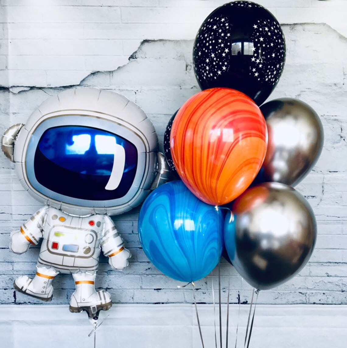 Astronaut Foil Balloon 37 Tall 11 Chrome Balloons | Etsy