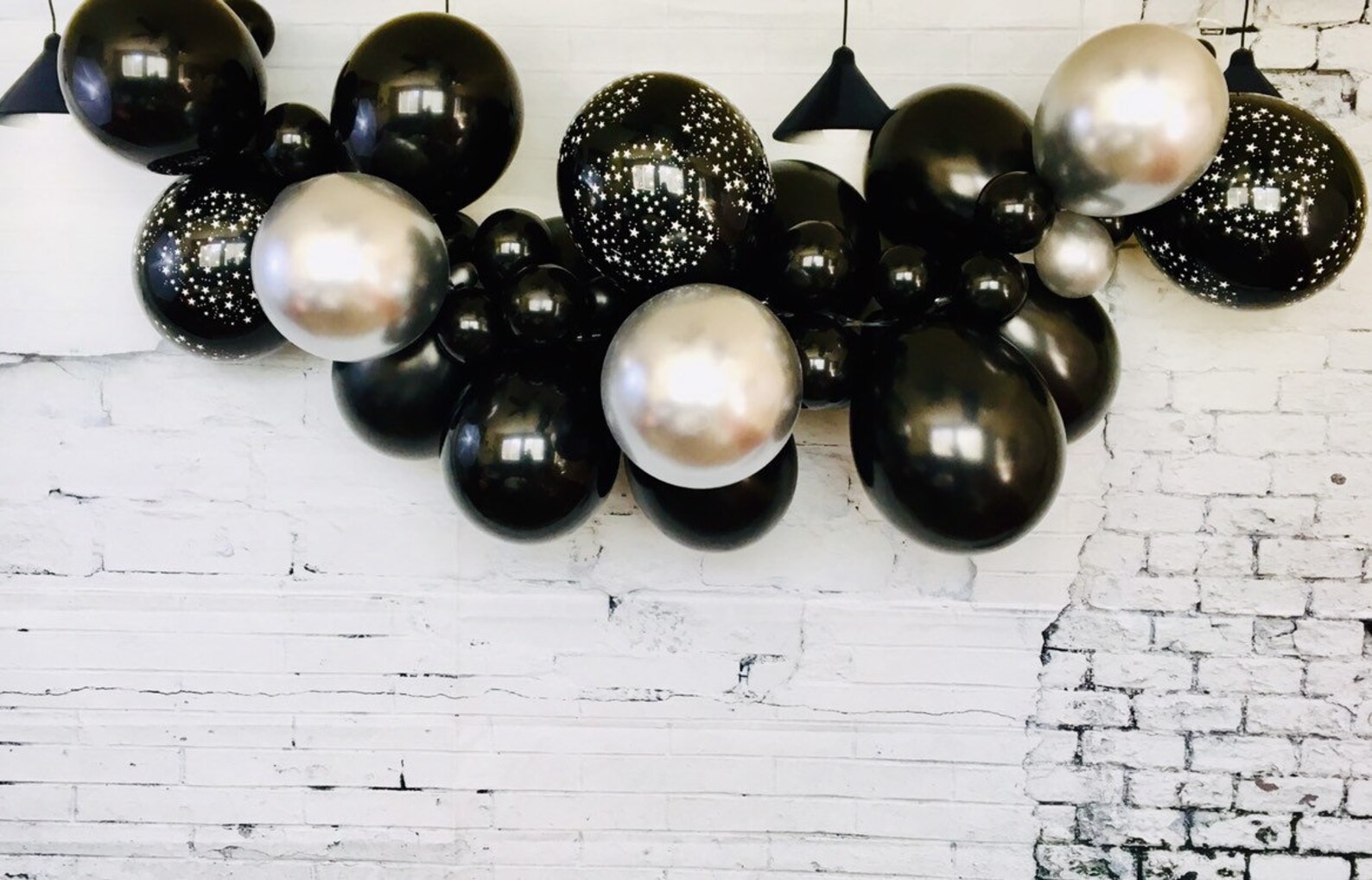 Shiny Silver Moon Balloon Garland Kit Space Party Out of | Etsy