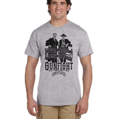 Grey Drunk Dentist Tombstone Shirt Quick Draw Shirts - Etsy