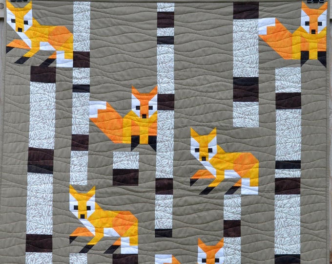 Toni Whitney Design Red Fox Applique Quilt Pattern - Etsy