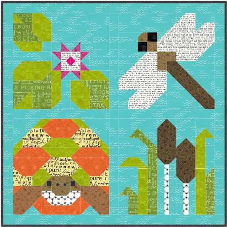 T is for TURTLE Back 2 School Quilt Pattern pdf Instant | Etsy