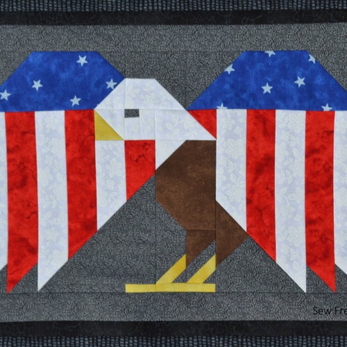 Eagle Quilt Block Pattern PDF Instant Download Modern - Etsy UK