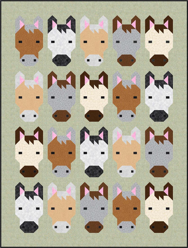 Farm Friends Quilt Pattern PDF Instant Download Farm - Etsy Canada