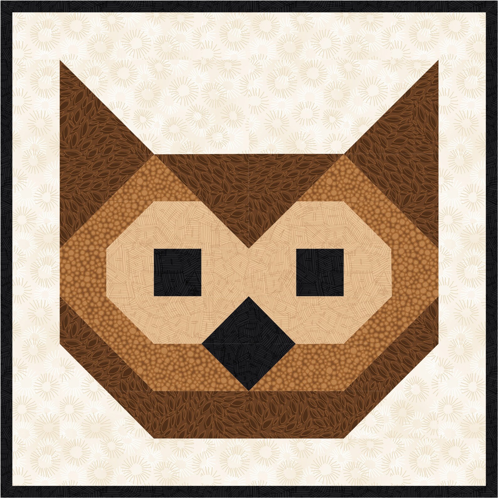 Owl Quilt BLOCK Pattern PDF Instant Download Modern | Etsy